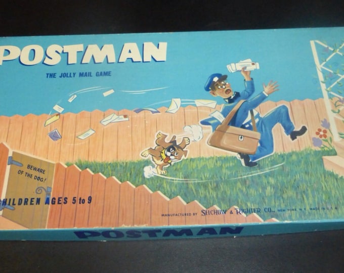 Vintage Board Game, Postman the Jolly Mail Game - Selchow & Righter ...