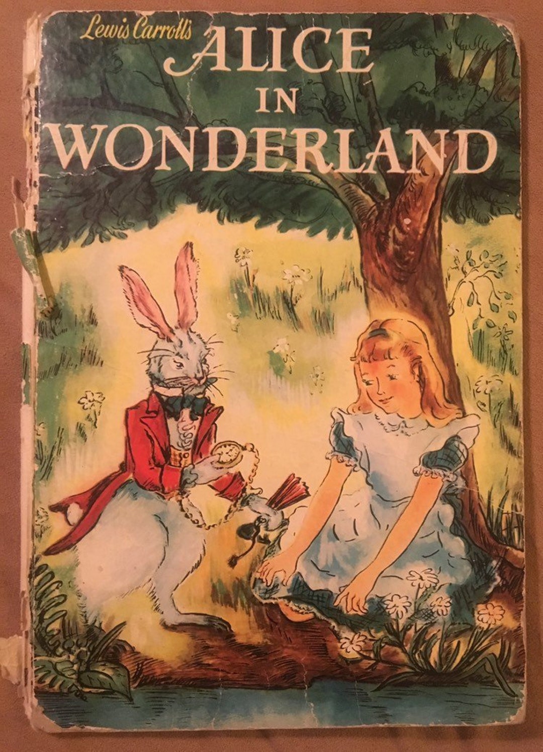 ALICE in WONDERLAND, Vintage Storybook by Lewis Carroll, 1947, Version ...
