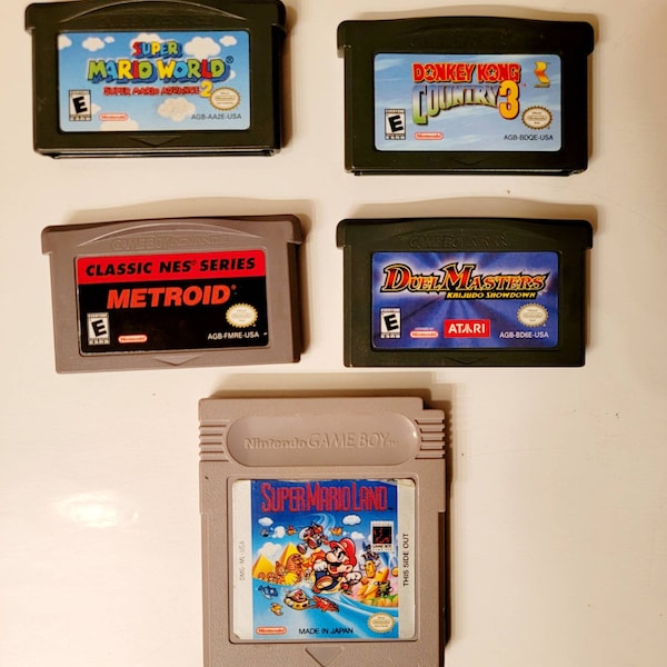 Gameboy Advance Games Mario - Etsy