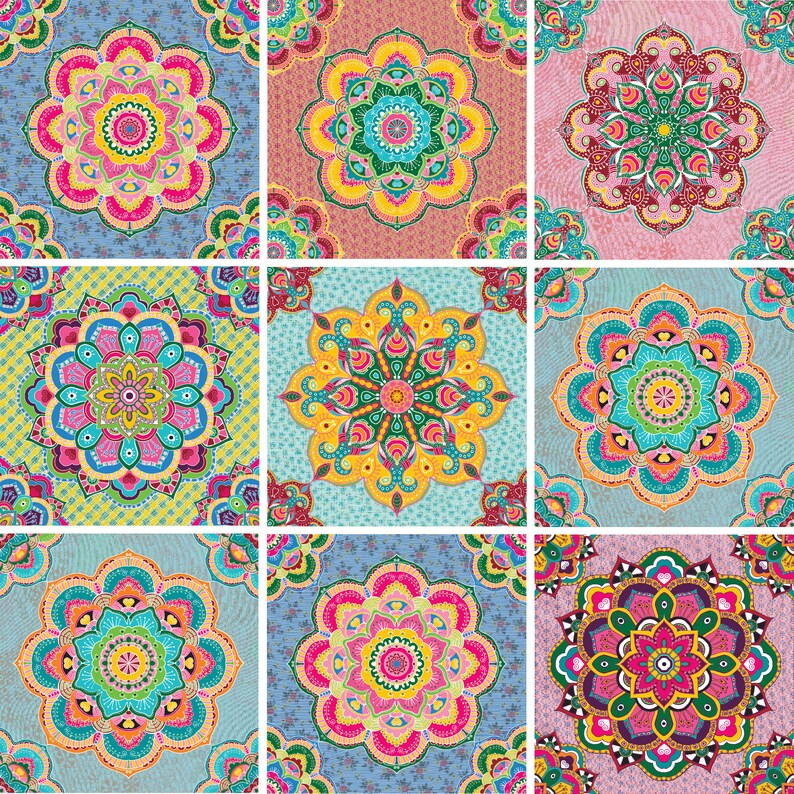 Mandala Tiles Stickers Bathroom Vinyl Tile Decalskitchen - Etsy