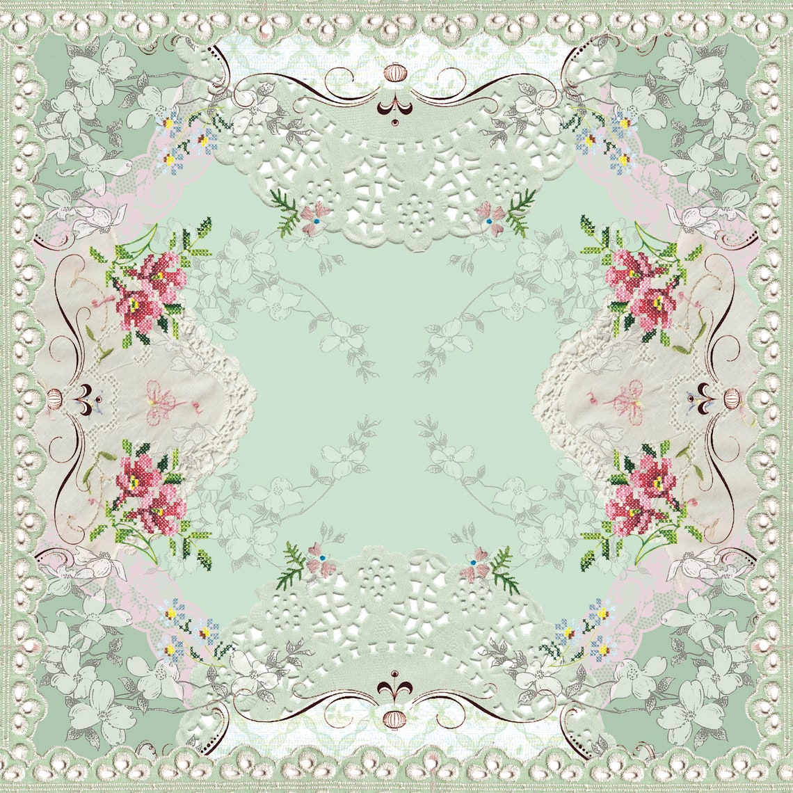 Set of 14 Pink Vintage Style Tiles Stickers DIY Kitchen - Etsy