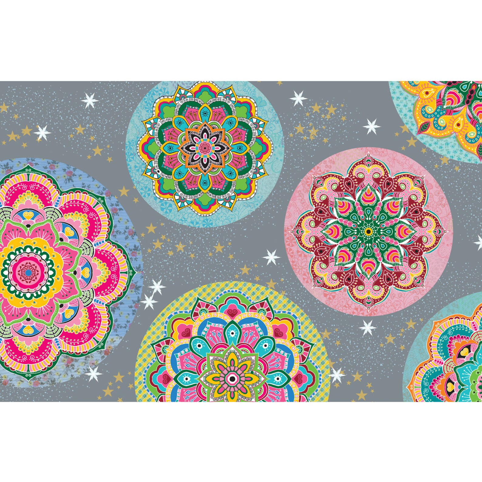 Mandala Wallpaper Border Mandala Wall Border Decal Self - Etsy