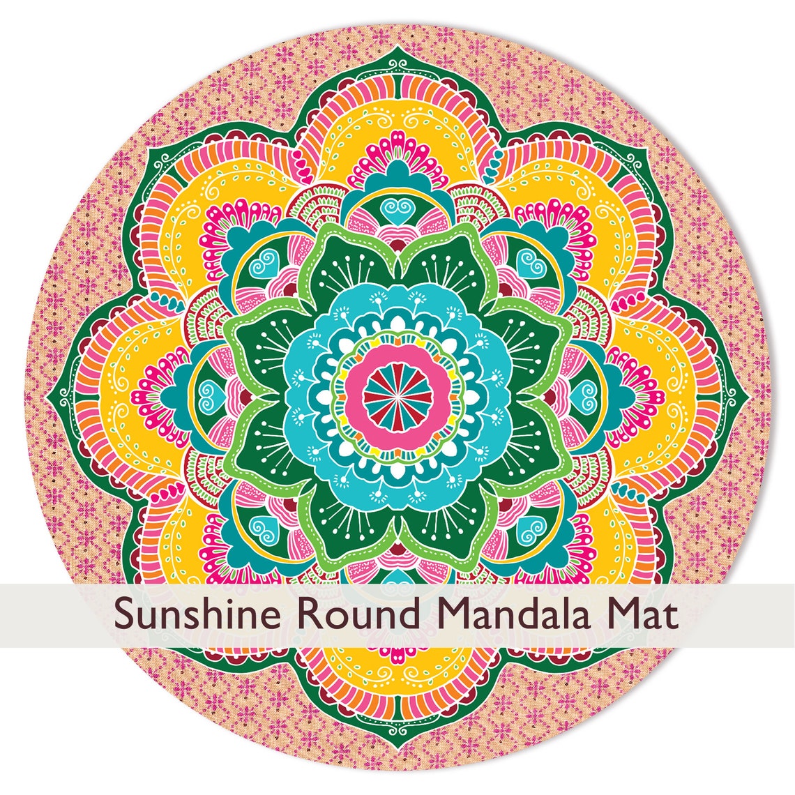 Beautiful Vinyl Decorative Mat Mandala Art Mat Easy to Clean - Etsy