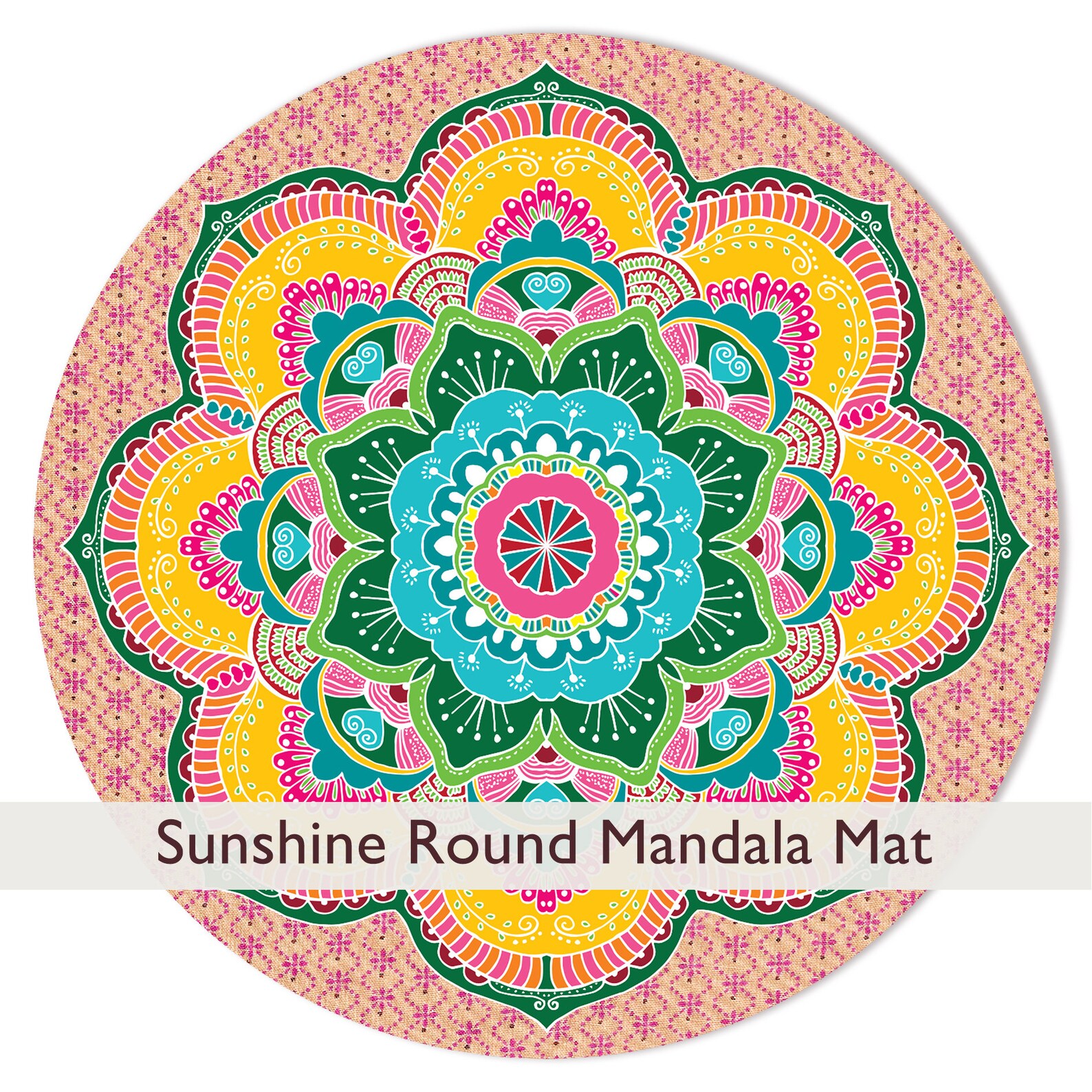 Beautiful Vinyl Decorative Mat Mandala Art Mat Easy to Clean | Etsy