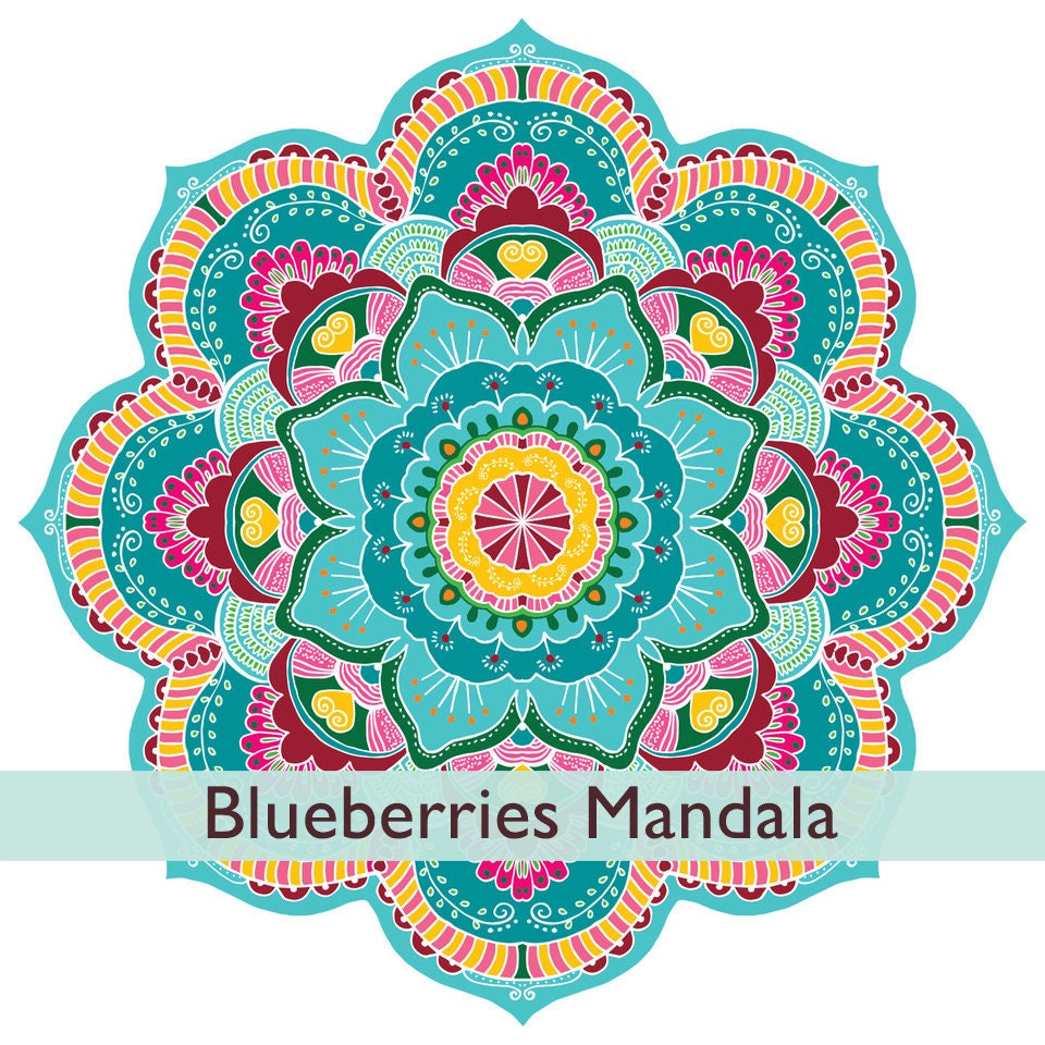 Extra Large Mandala Wall Art Colorful Vinyl Wall Decal | Etsy