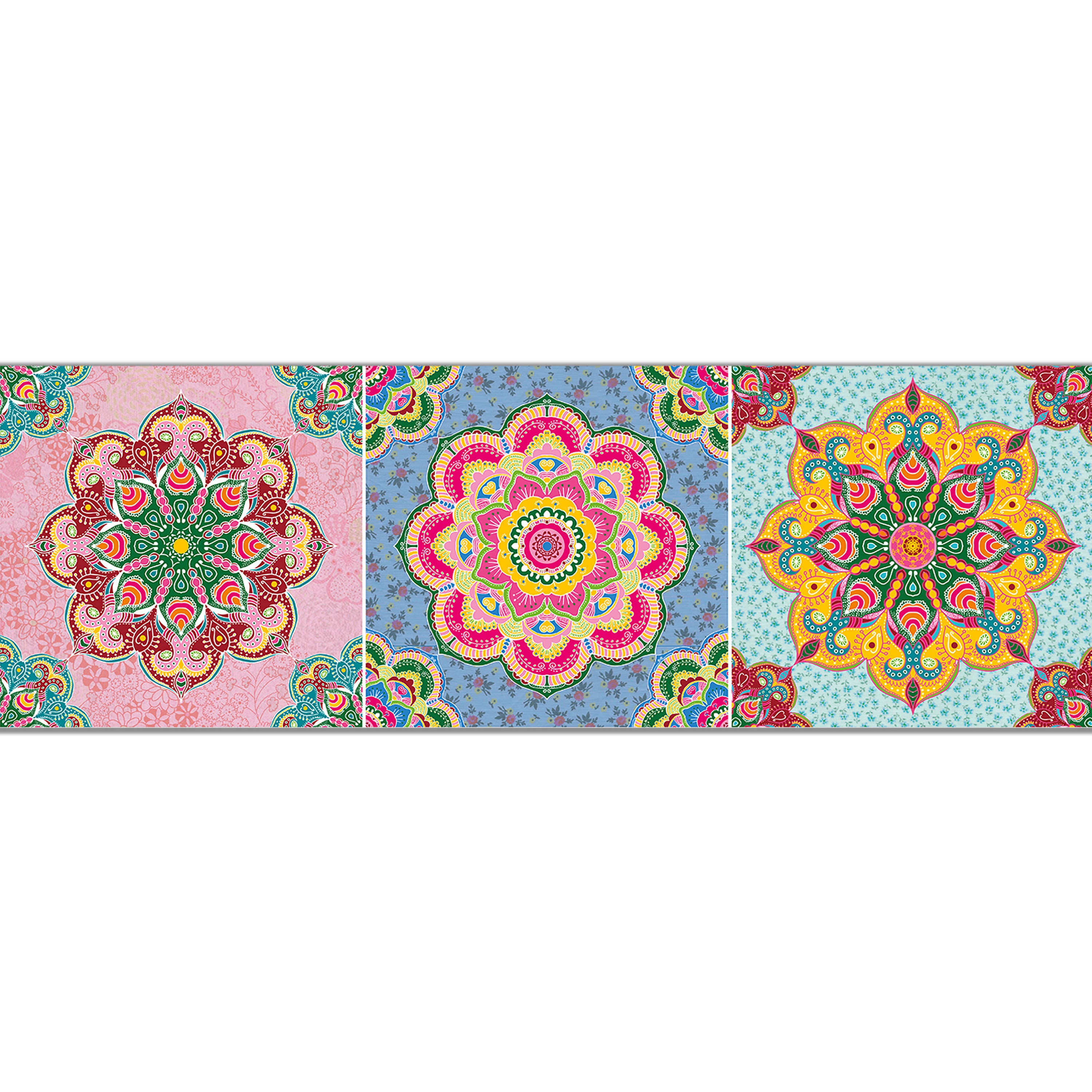 Bohemian Wall Border Moroccan Peel and Stick Wallpaper | Etsy