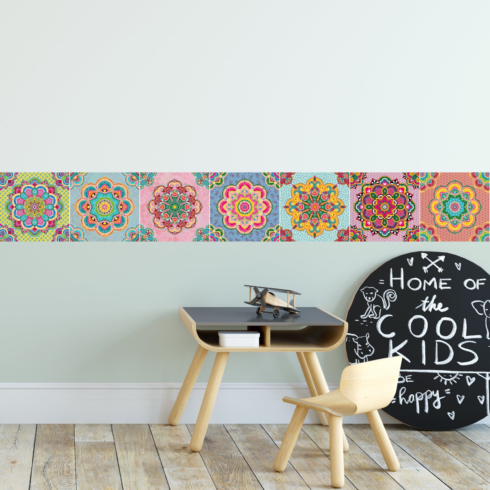 Bohemian Wall Border Moroccan Peel and Stick Wallpaper - Etsy UK