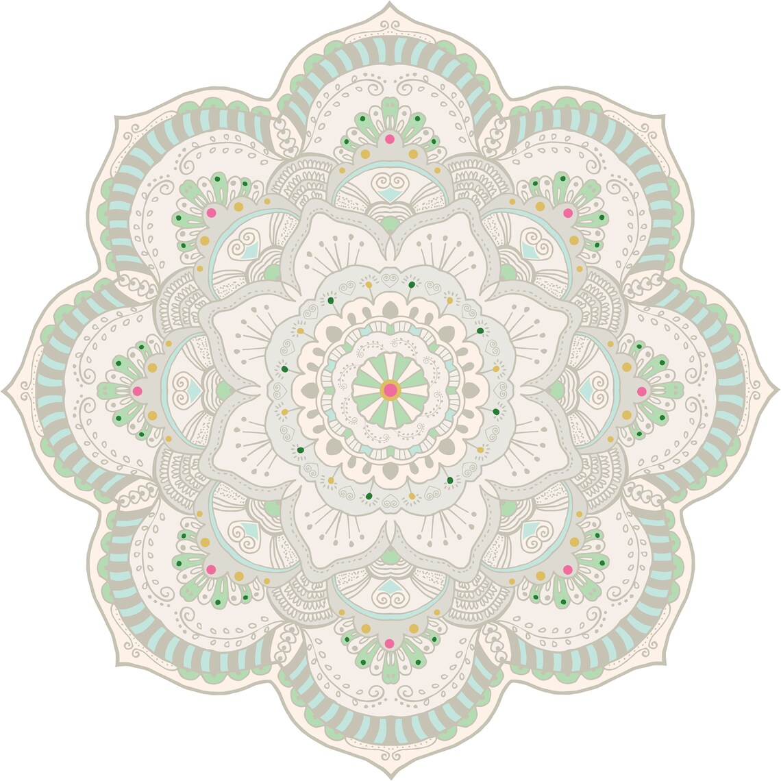 Mandala Stencil for Bedroom Big Mandala Wall Decal Spiritual - Etsy