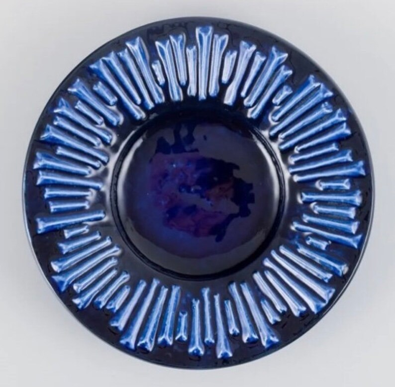 Carl-harry Stålhane for Rörstrand Andalusia Ceramic Bowl in Deep Blue ...