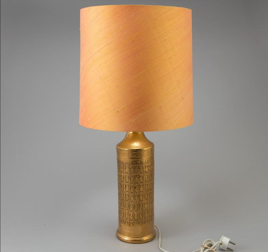 Vintage Gold-glazed Ceramic Bitossi Lamp Base for Bergboms 1950s-60s - Etsy