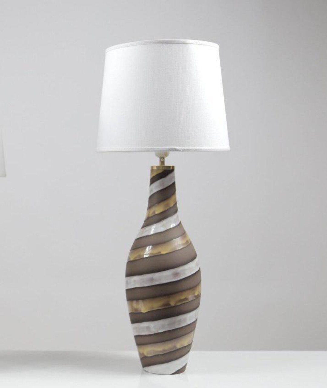 Vintage Ceramic Lamp Base: Ingrid Atterberg "spiral" Series, 1950s - Etsy