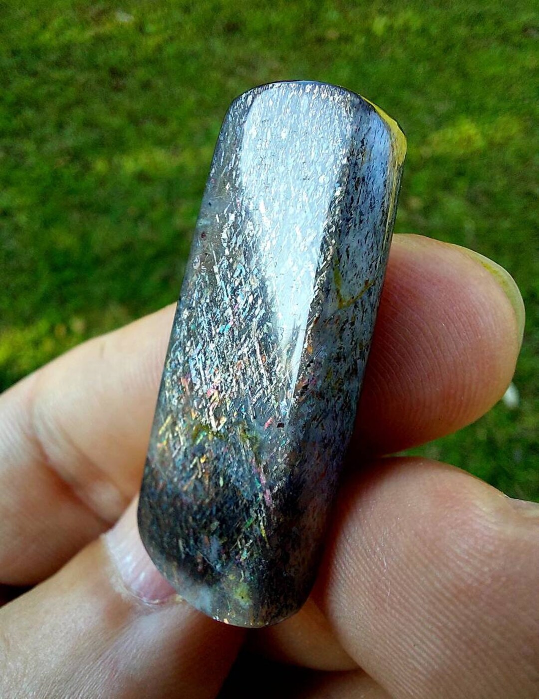 Rainbow Lattice Sunstone Rare Dark Cabochon - Etsy