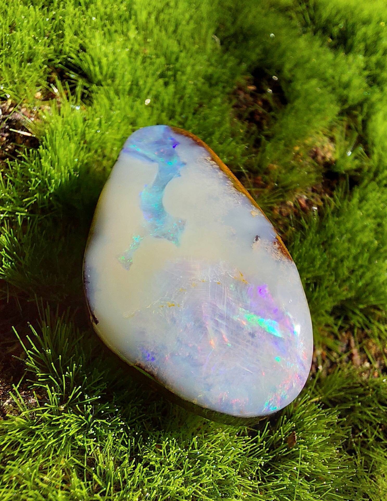 Boulder Opal Cab Opal Cabochon Australischer Opal Rot | Etsy
