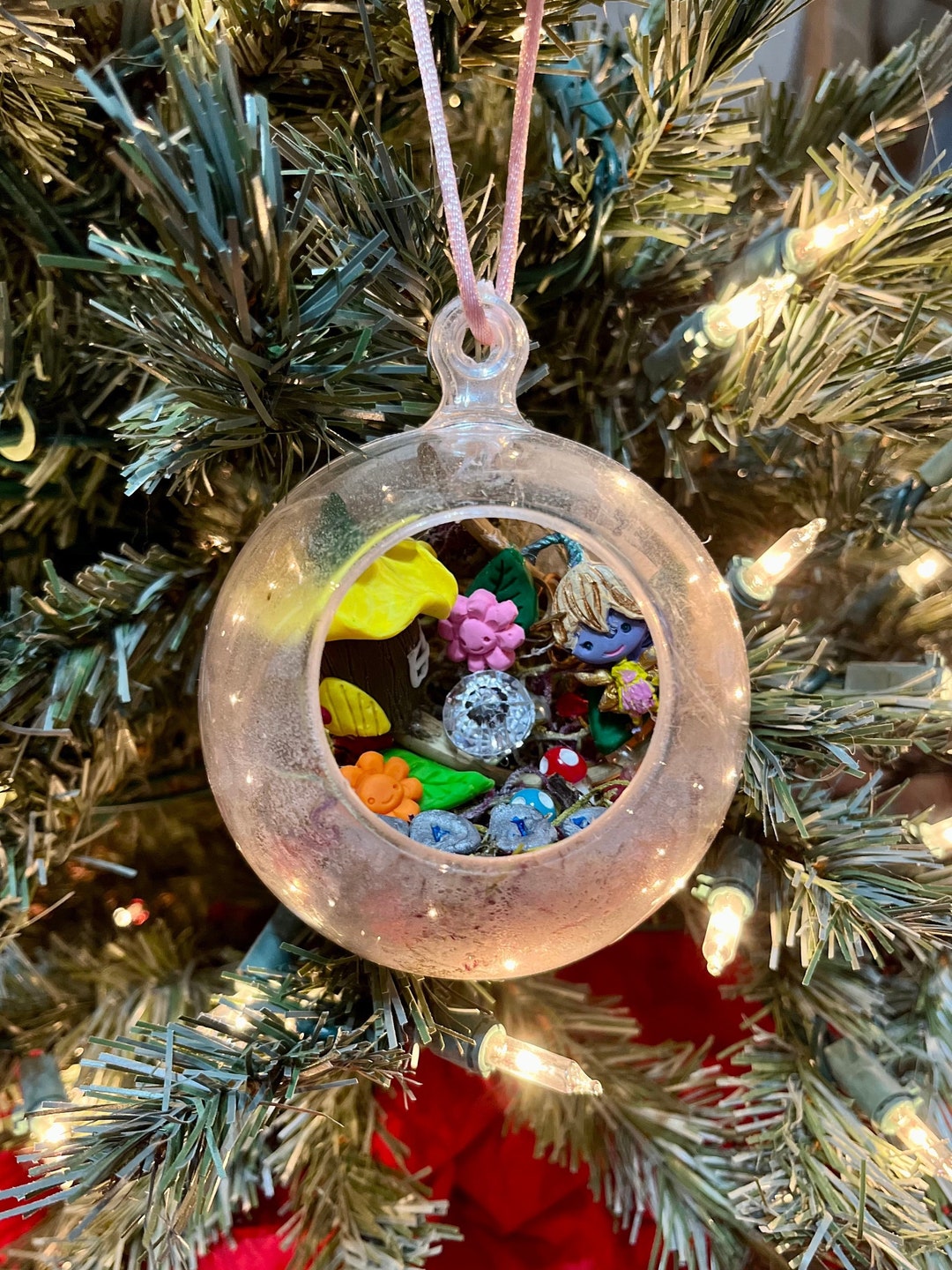 Fairy Fae Christmas Ornament Garden Magical Diorama- One Only - Etsy