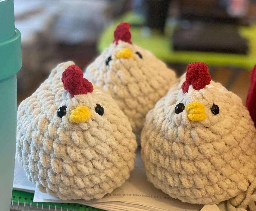 Crochet, Plushy, Stuffed, Toy, Mable, Chicken - Etsy