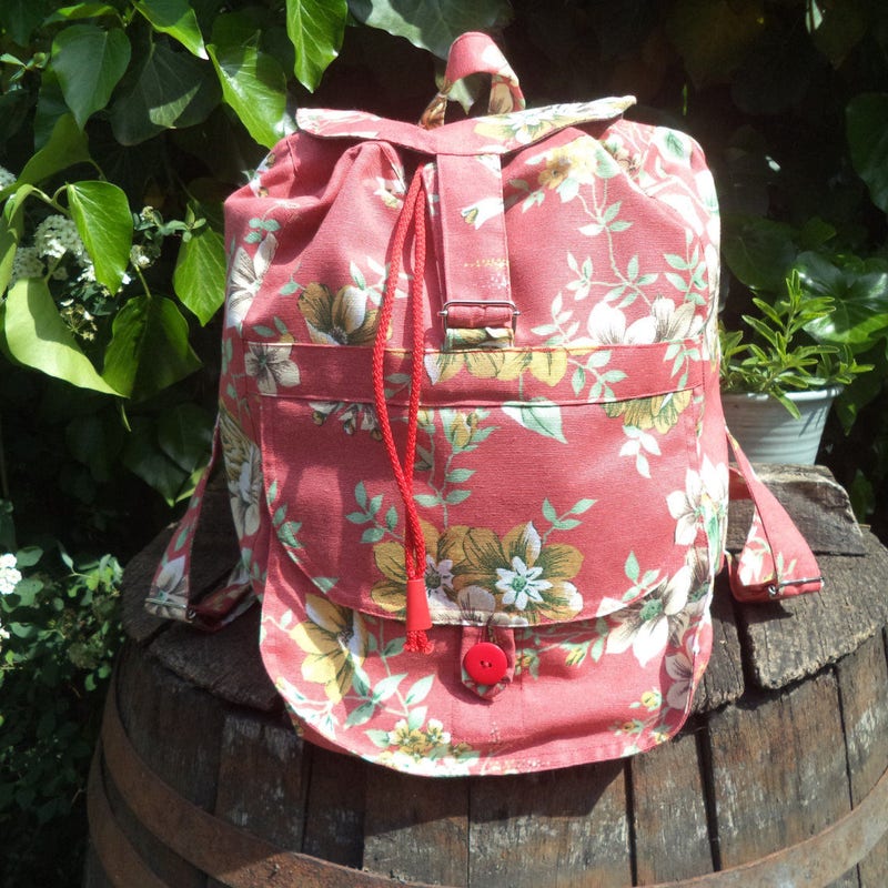 Floral Backpack - Etsy