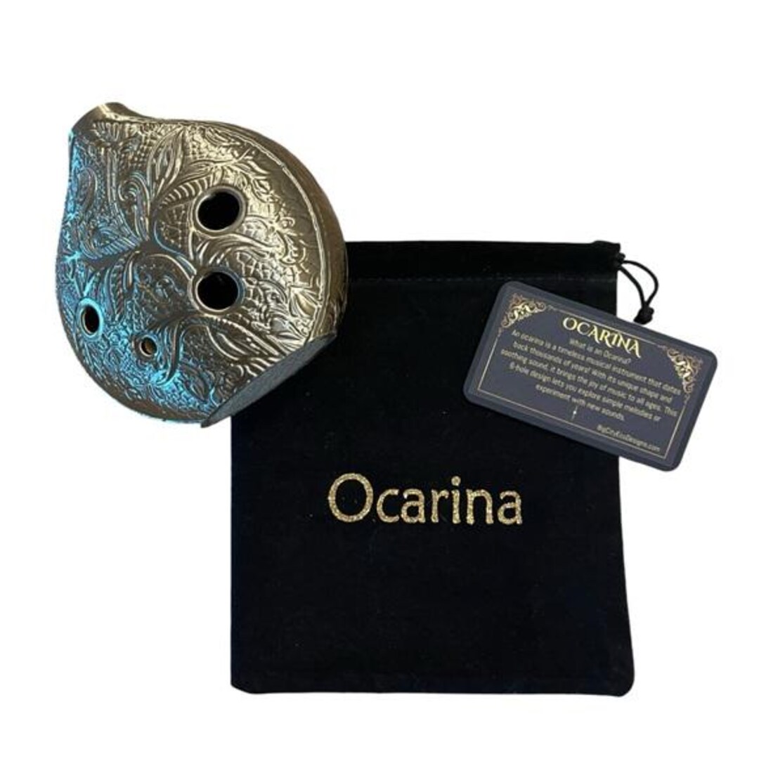 Unique Antique Gold Filigree Ocarina Instrument Set – the Perfect Gift ...