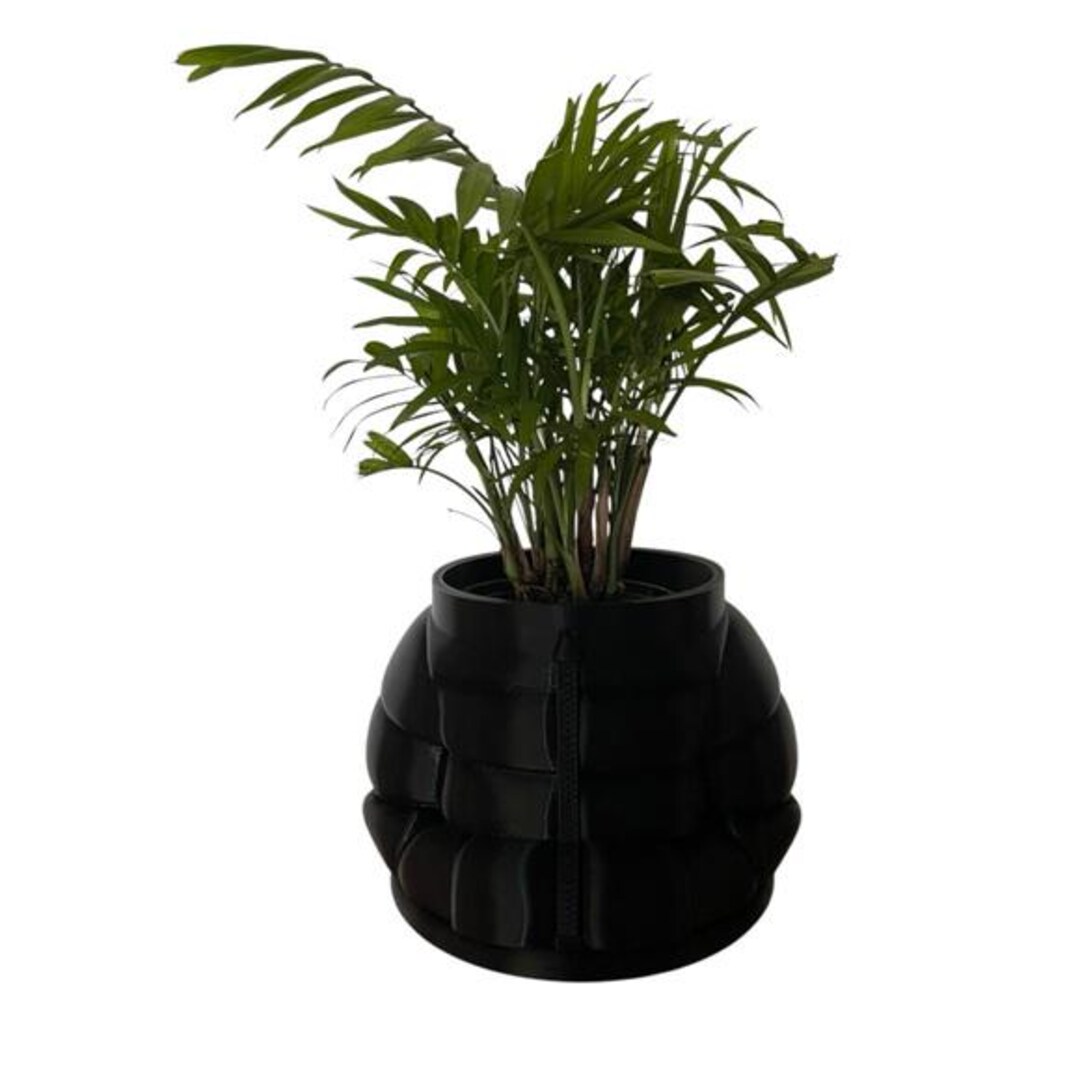 Shiny Black Puffer Coat Planter Pot Jacket - for Adventurers & Style ...