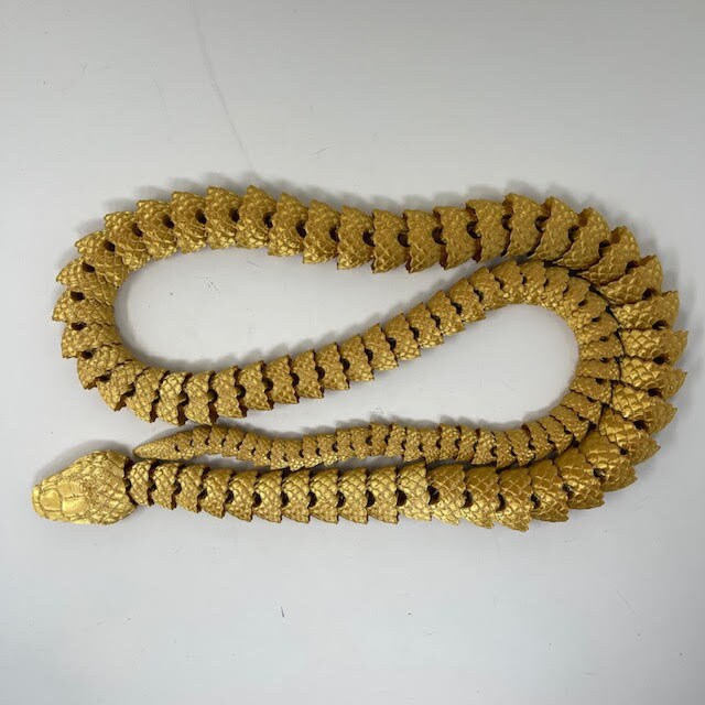 Articulating Snake Sculpture Display Piece Home Decor Snake Art ...