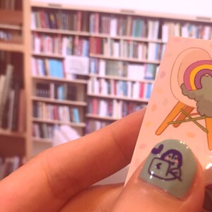 Cute Kawaii Sticker Sheet Student School Study Stationery, Books ...