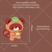 Cute Kawaii Printable Digital Stickers Clipart Illustration Tanuki ...