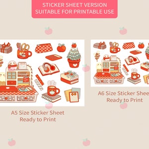 Cute Kawaii Printable Digital Stickers Clipart Stationery Study Ghost ...