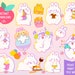 Cute Kawaii Sticker Sheet Student School Study Stationery, Books ...