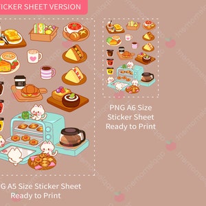 Kawaii Kitty Cat Kitchen Clipart Stickers, PNG (digital Download) - Etsy