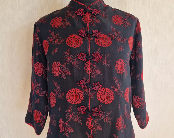 Vintage Women Chinese Cheongsam Asian Blouse Large Size - Etsy