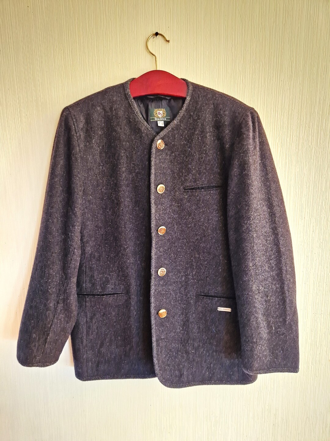 Vintage Classic Austrian Mens Tyrolean Traditional Folk Bavarian Wool ...