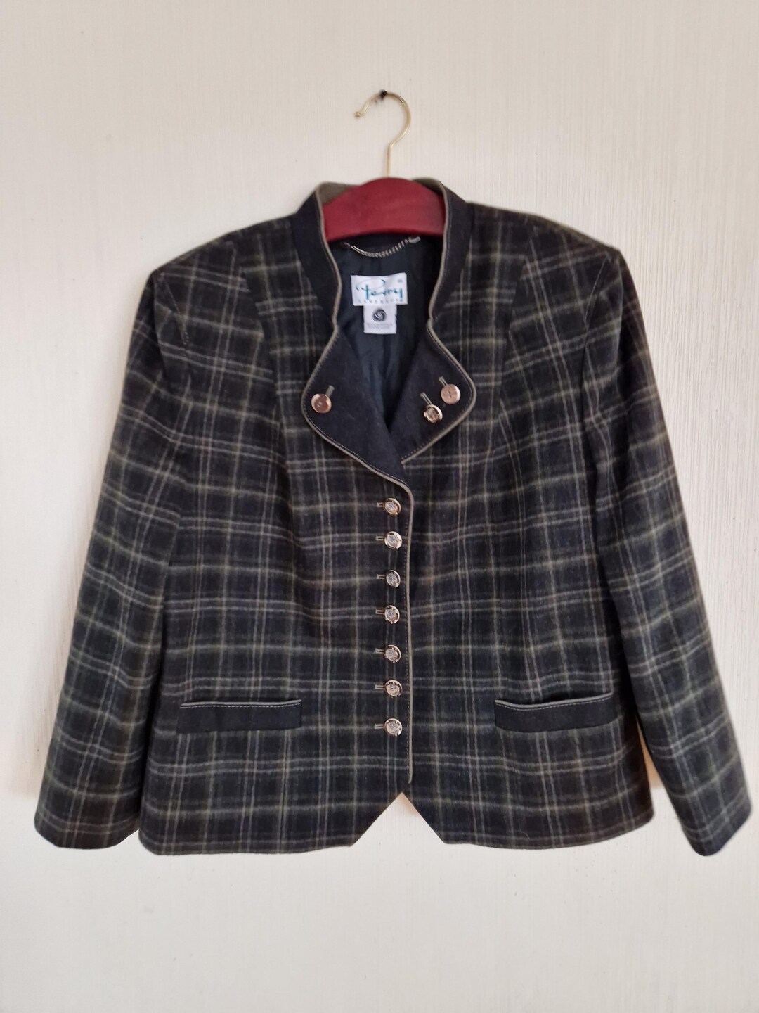 Vintage Classic Austrian Womens Tyrolean Traditional Folk Bavarian Wool ...
