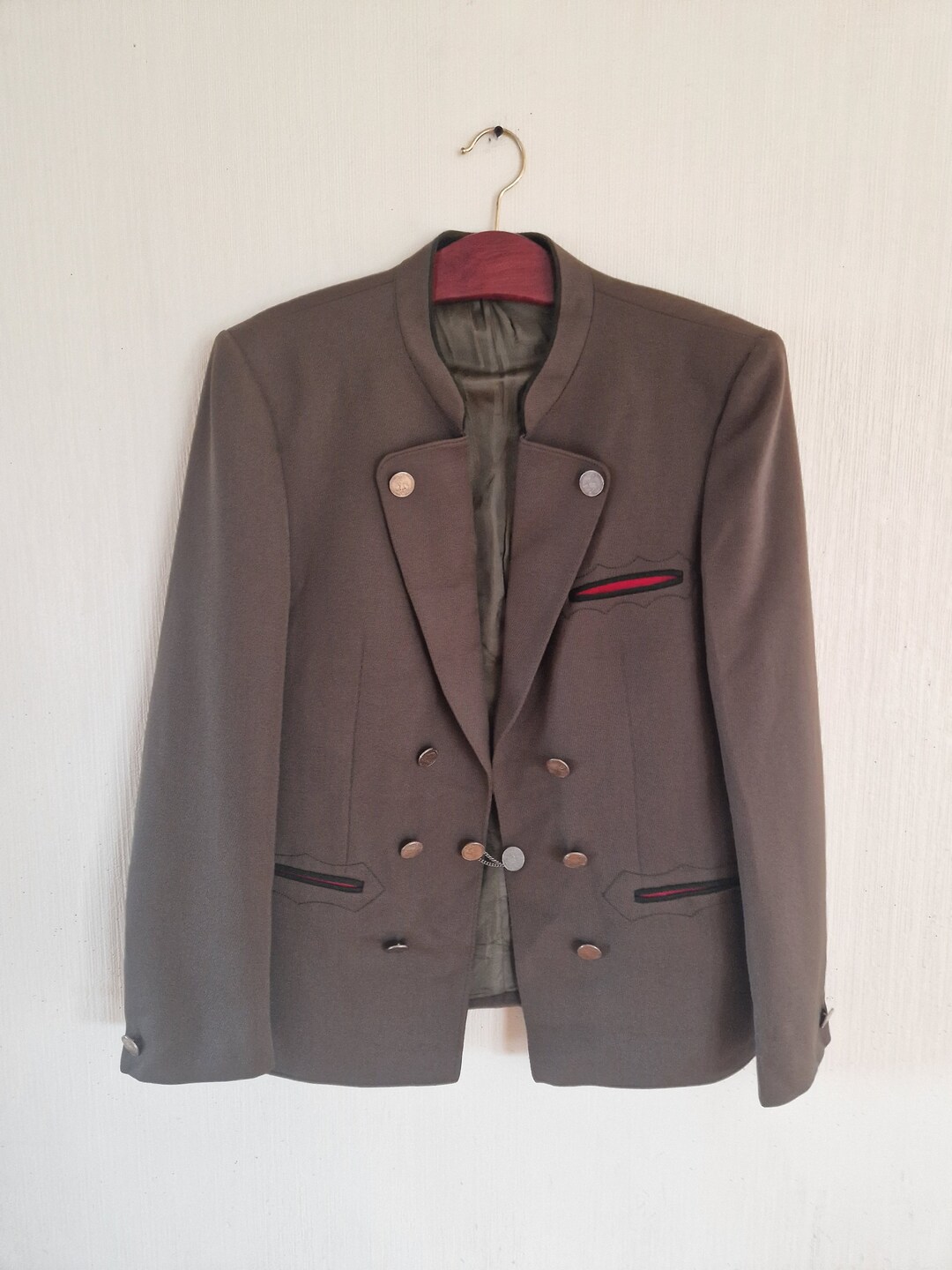 Vintage TREVIRA Classic Austrian Unisex Tyrolean Loden Wool Traditional ...