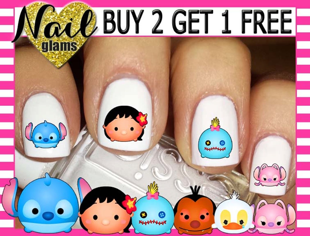 60 Nail Decals Lilo & Stitch Disney Nail Art - Etsy