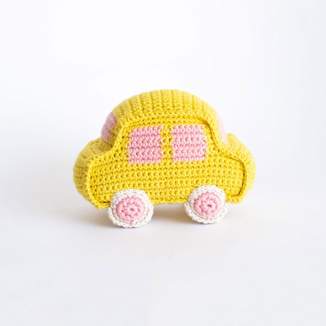 Cute Crochet Car Toy Pattern, Printable Amigurumi PDF Pattern, Kids ...