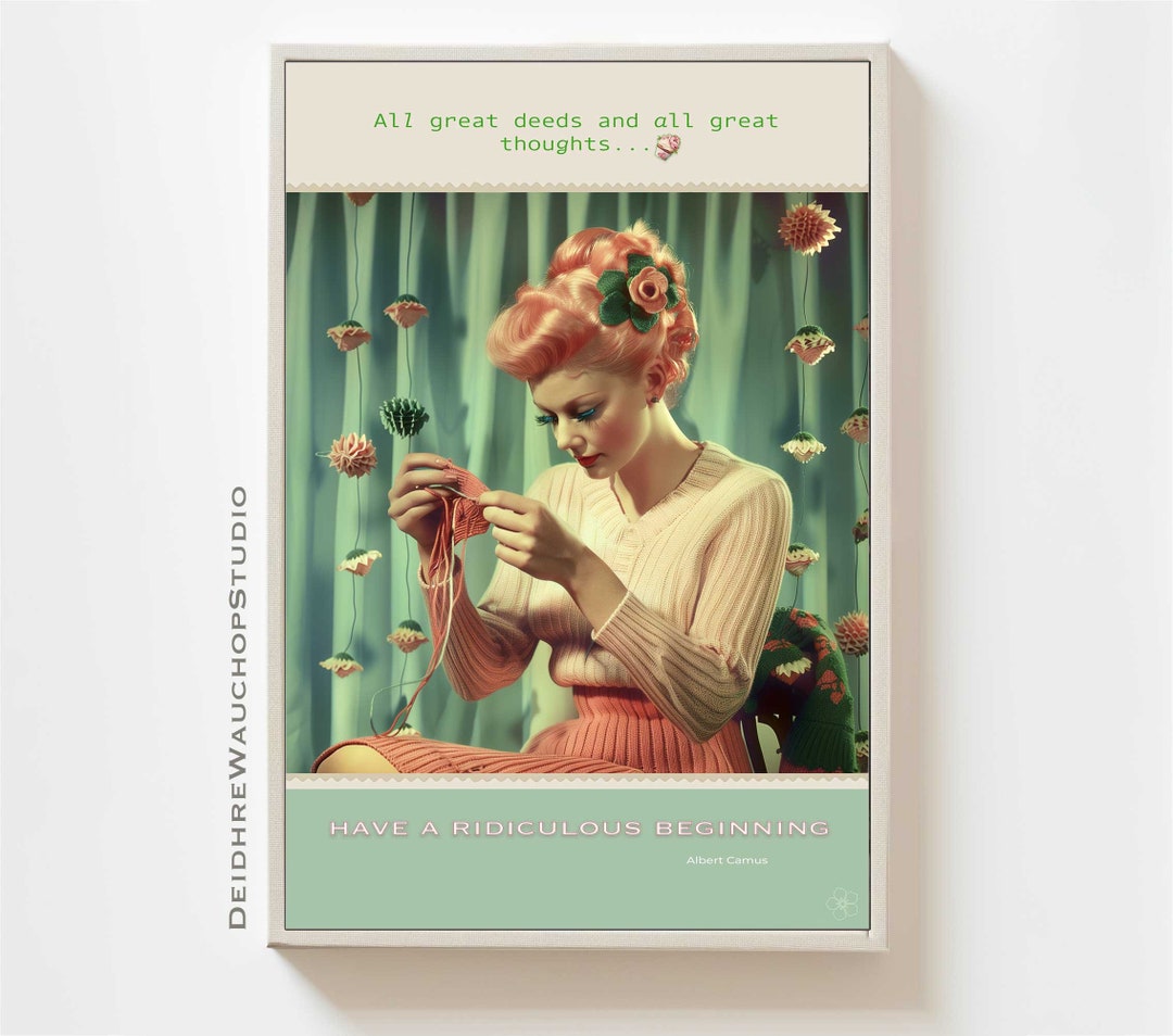 Digital Art, Inspirational Retro Poster, Creativity Poster, Digital ...