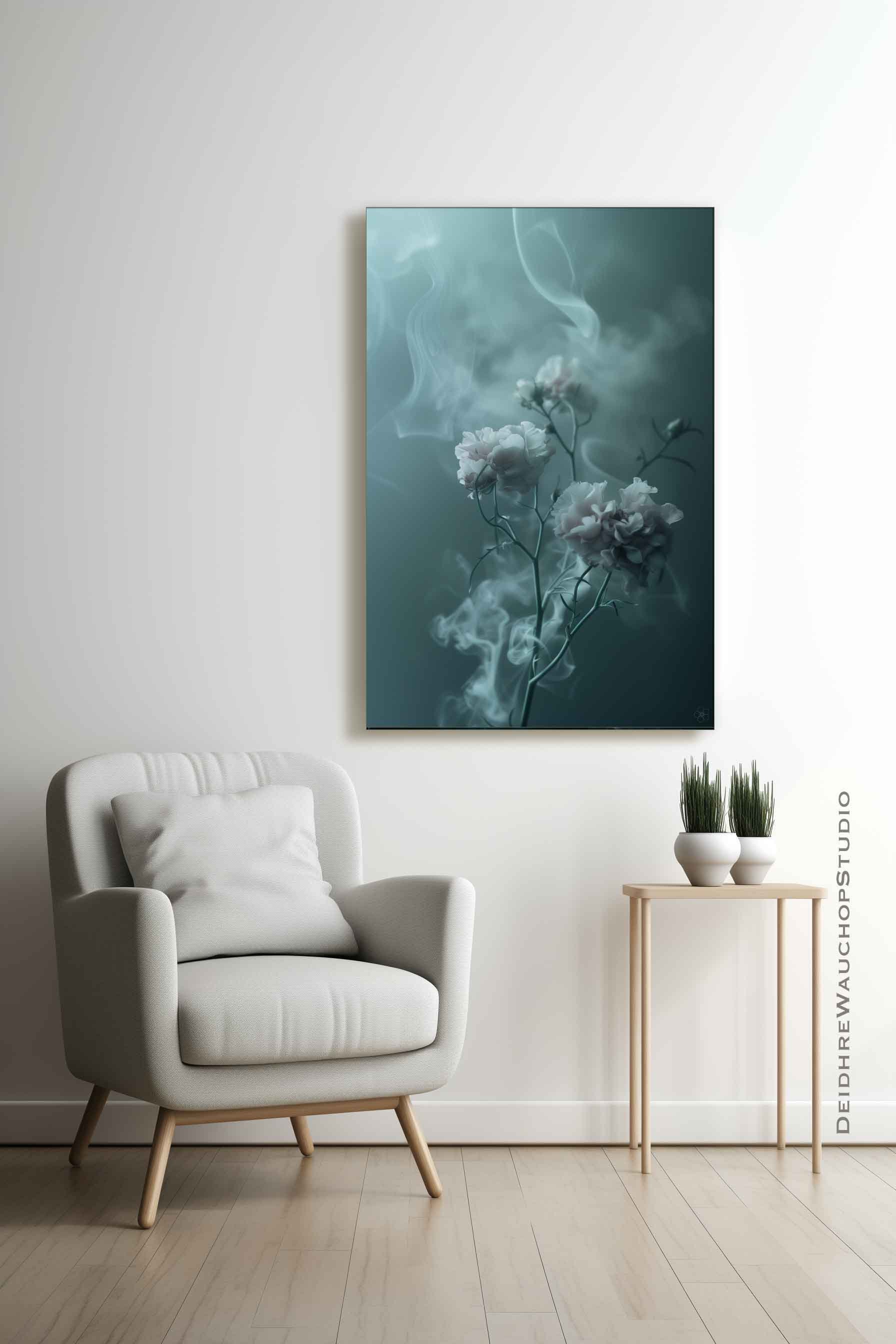 Forestpunk, Moody Floral, Digital Download, DIY Print, AI Art, Flowers ...