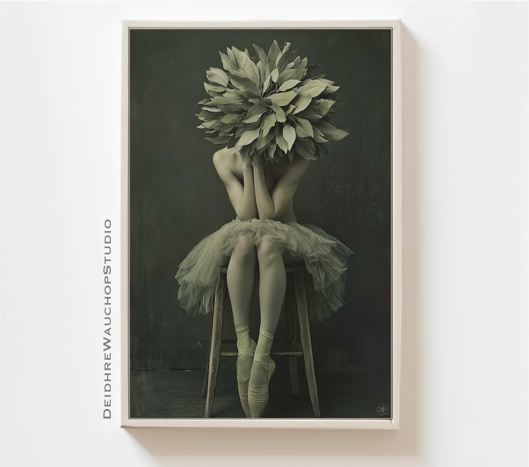 Surreal Portrait of Ballet Dancer, Moody Portrait Download, Digital Art ...