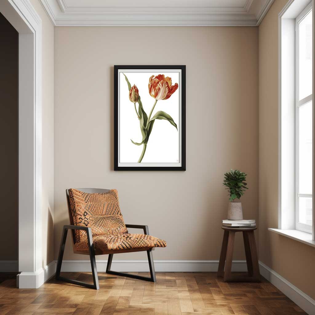 Tulip Botanical Print, Digital Download Art, AI Art, Botanical ...