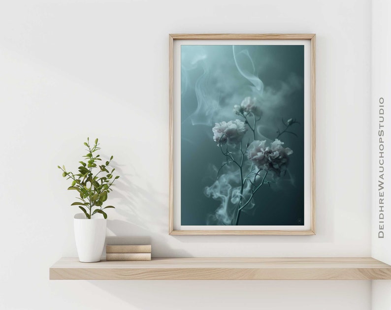 Forestpunk, Moody Floral, Digital Download, DIY Print, AI Art, Flowers ...