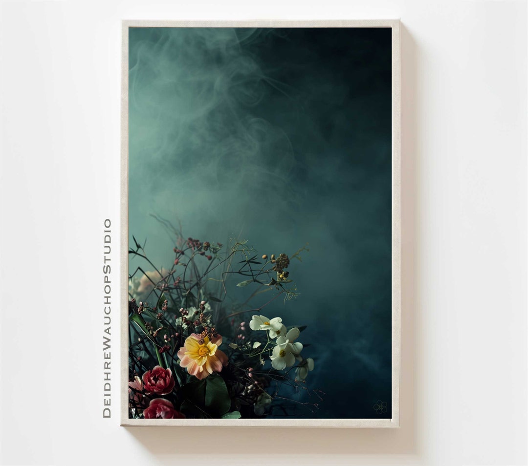 Forestpunk, Moody Floral, Digital Download, DIY Print, AI Art ...