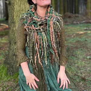 The ‘root & Fable’ A Magical Woven Scarf of Blended Fibres, Dread Scarf ...