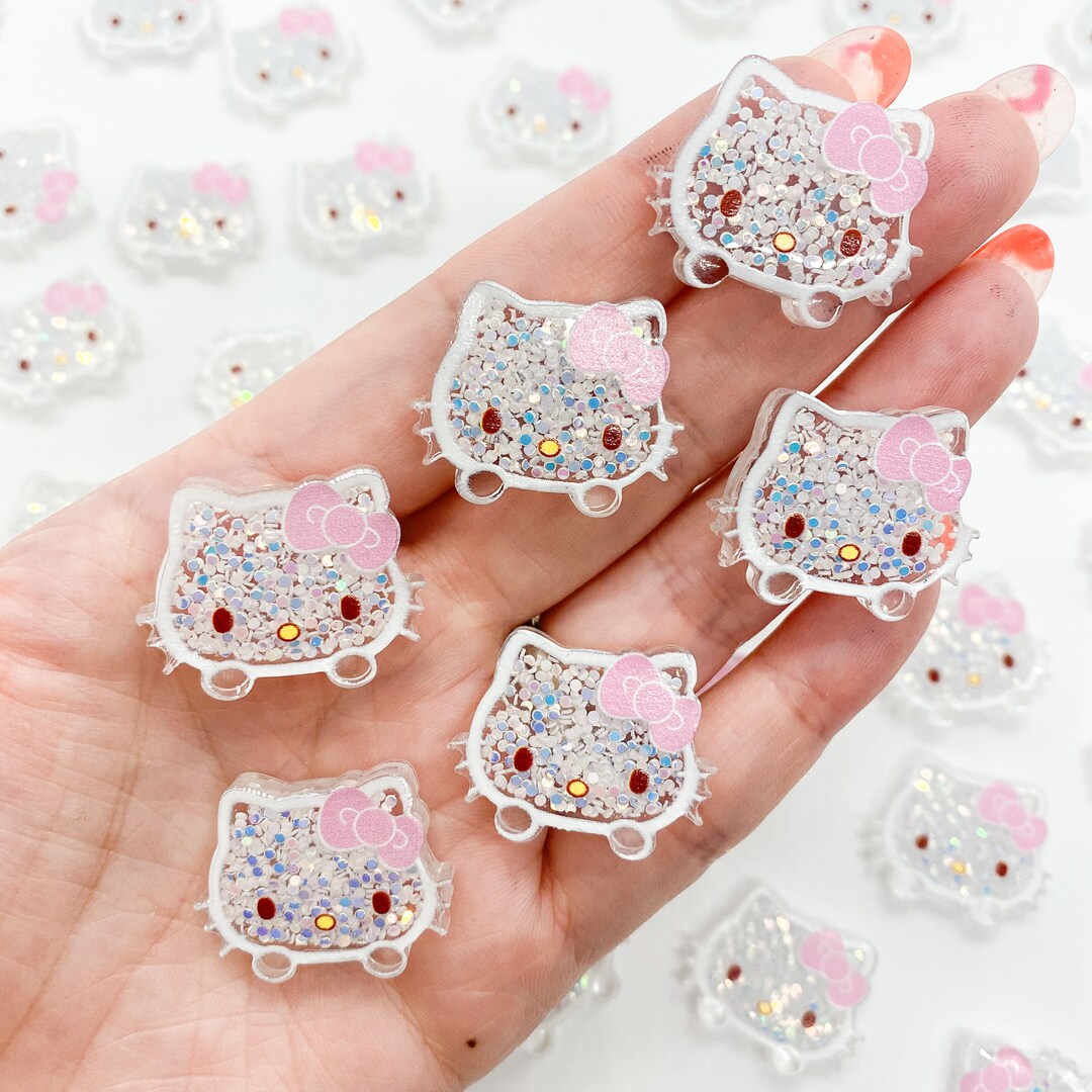 10pcs Kawaii HK Glitter Resin Charm, DIY, Jewelry Making Supplies, 3D ...