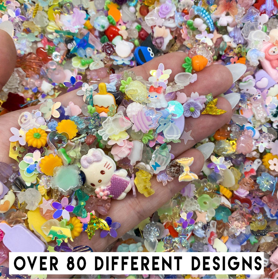 BOGO Table Mix Nail Resin Charms, Luminous, Glow, UV Color Changing ...