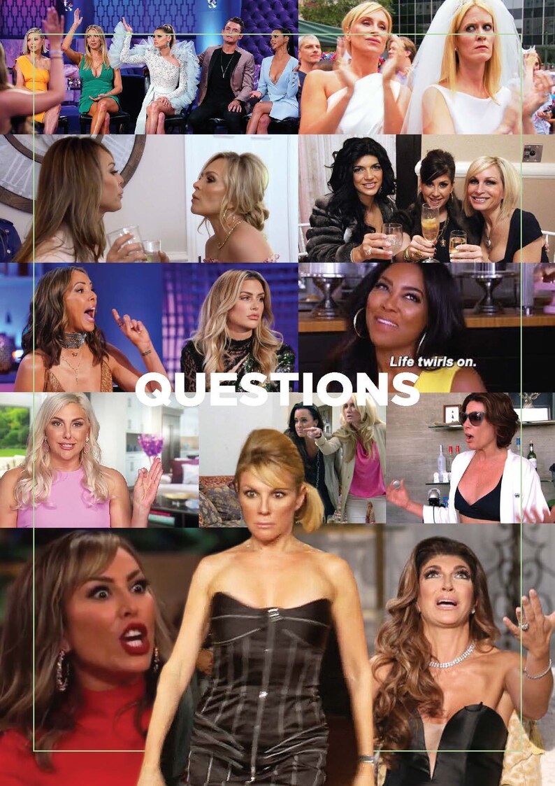 Bravo Trivia - LIGHTNING ROUND - the Real Housewives - Etsy