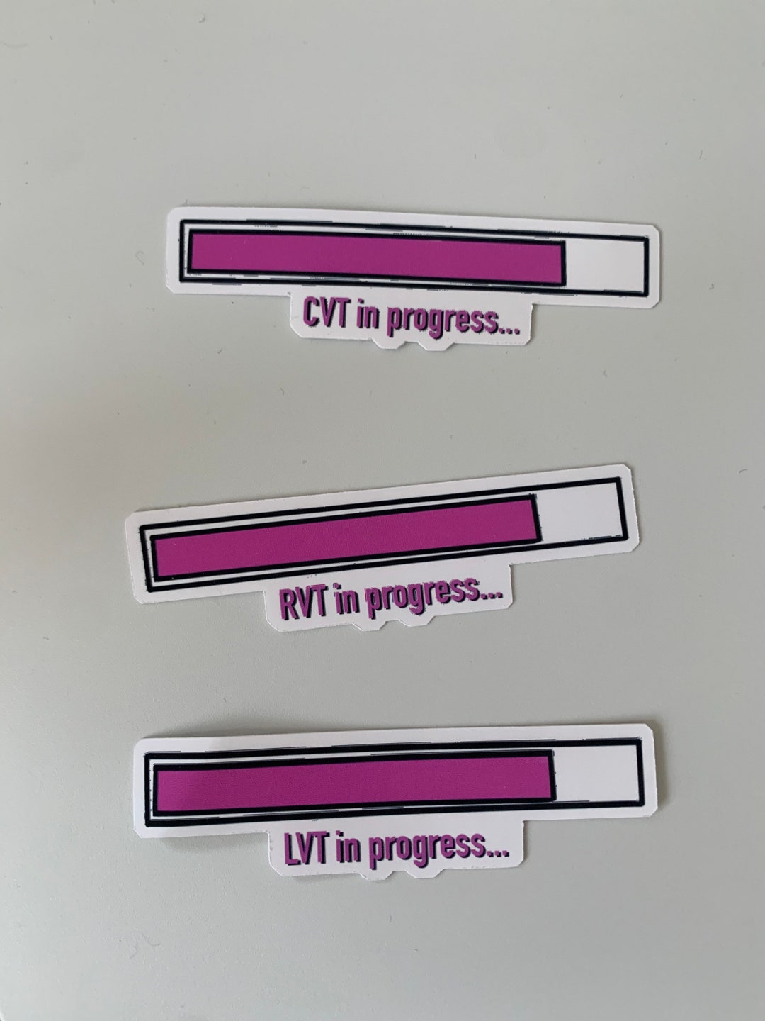 Vet Tech in Progress Vinyl Sticker Customizable CVT LVT and - Etsy