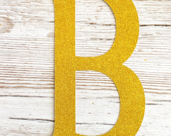 Large Die Cut Glitter Cardboard Letter or Number Large 4 - Etsy