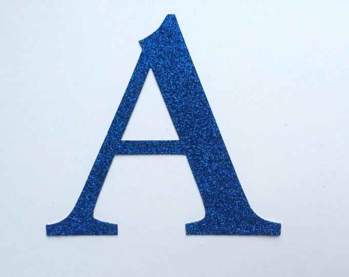 Large Die Cut Glitter Cardboard Letter or Number Large 4 - Etsy