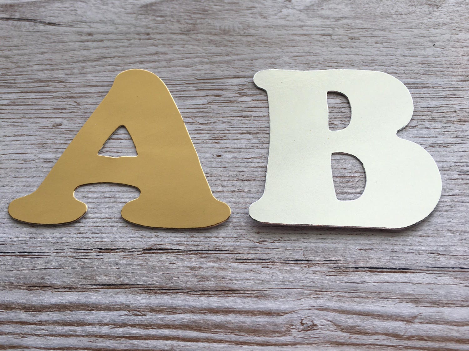 3 Inch Metallic / Foil Cardboard Letter - Etsy