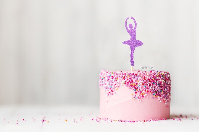 Ballerina Cake Topper - Ballet Dancing Birthday Cake Topper / Table ...