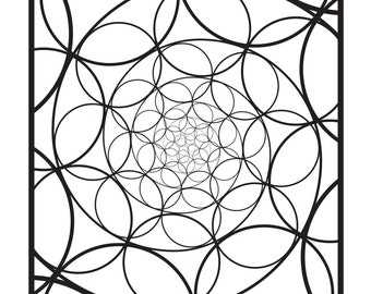 Geometric Abstraction Coloring Book Page. Digital Download. | Etsy